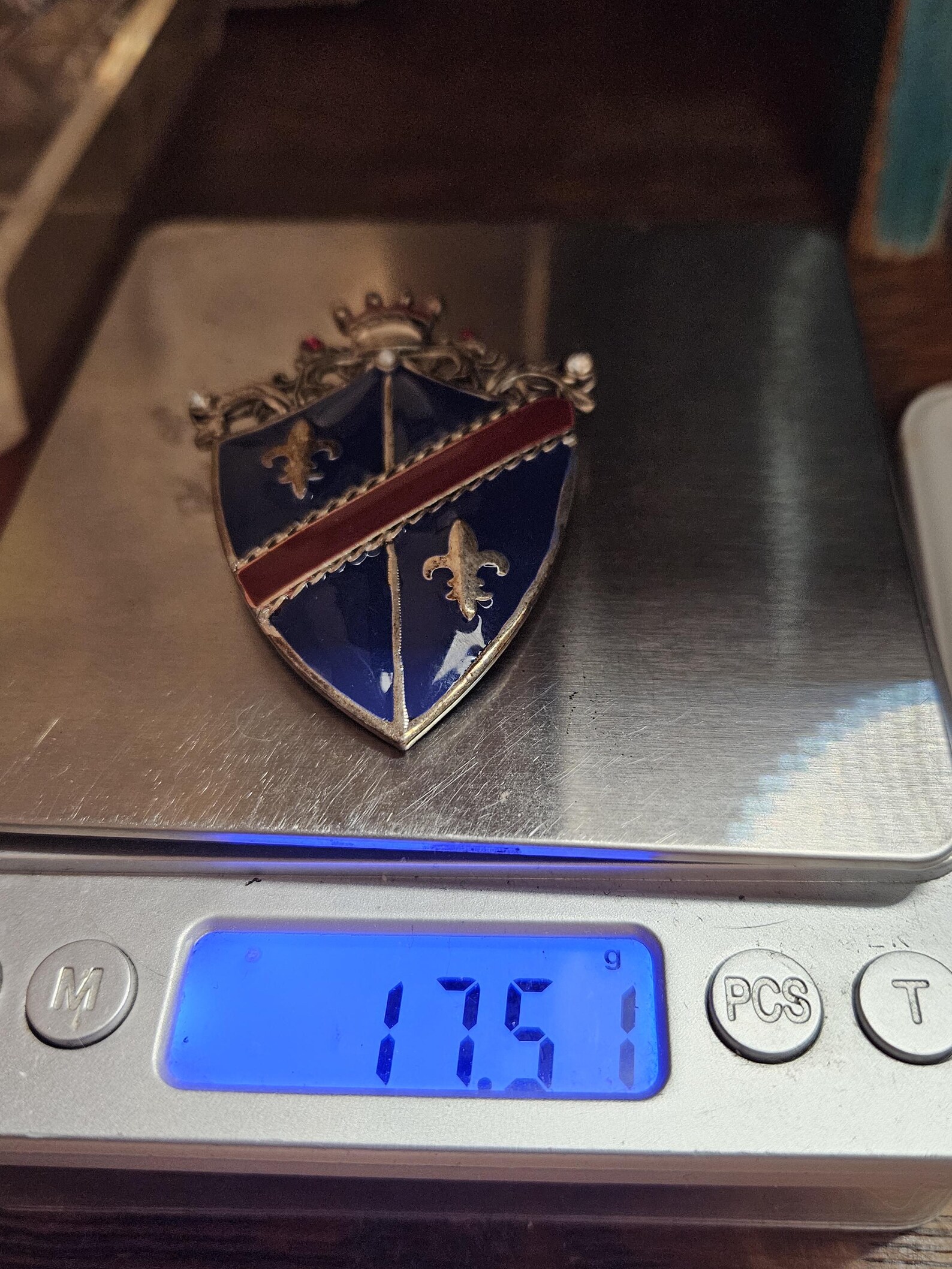 Beautiful Retro 1960s Mid Century Vintage Royal Theme Enamel ...