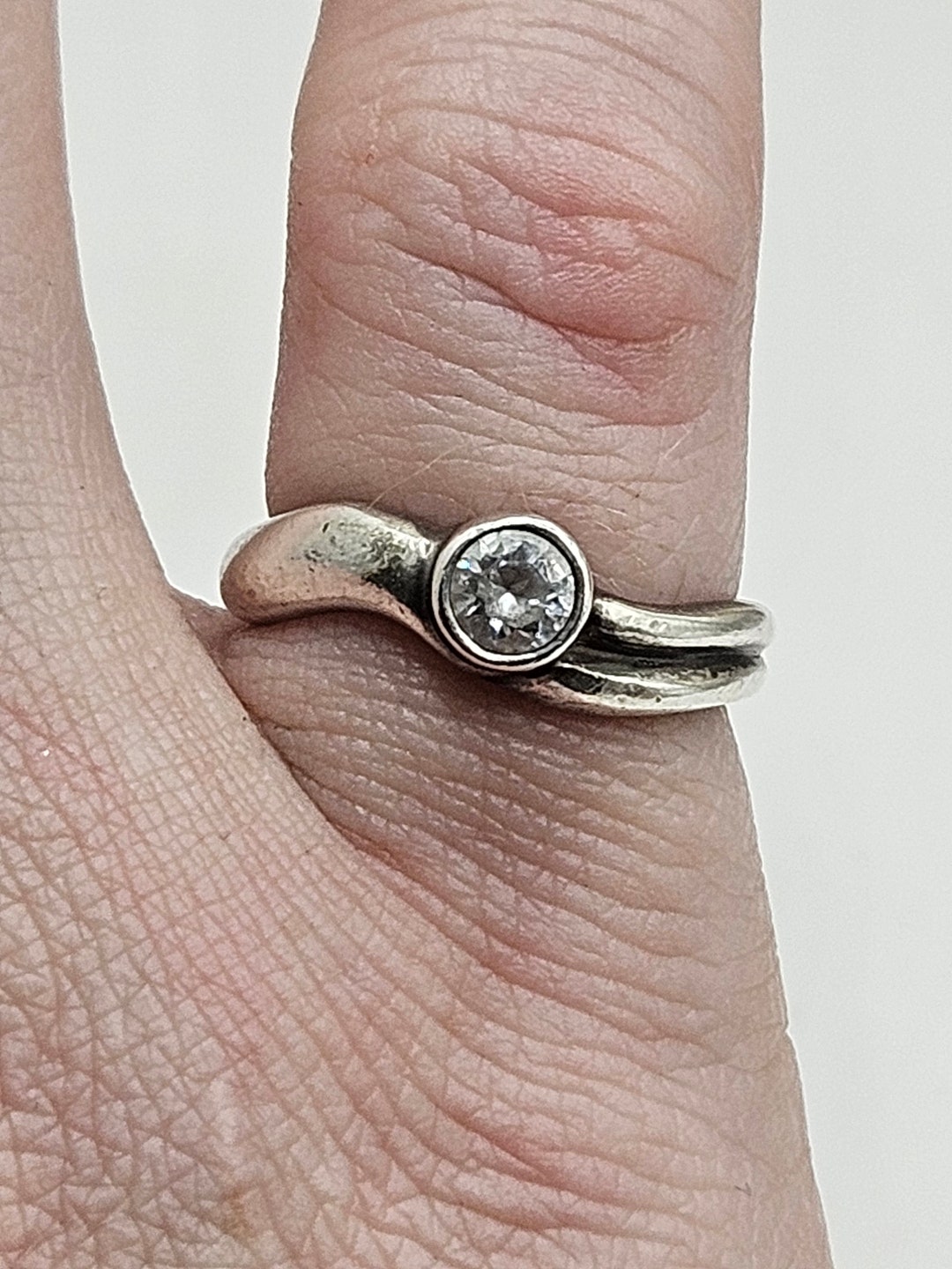 1990s Unique Vintage Retro Modern Chic Sz Small Boma 925 Sterling ...