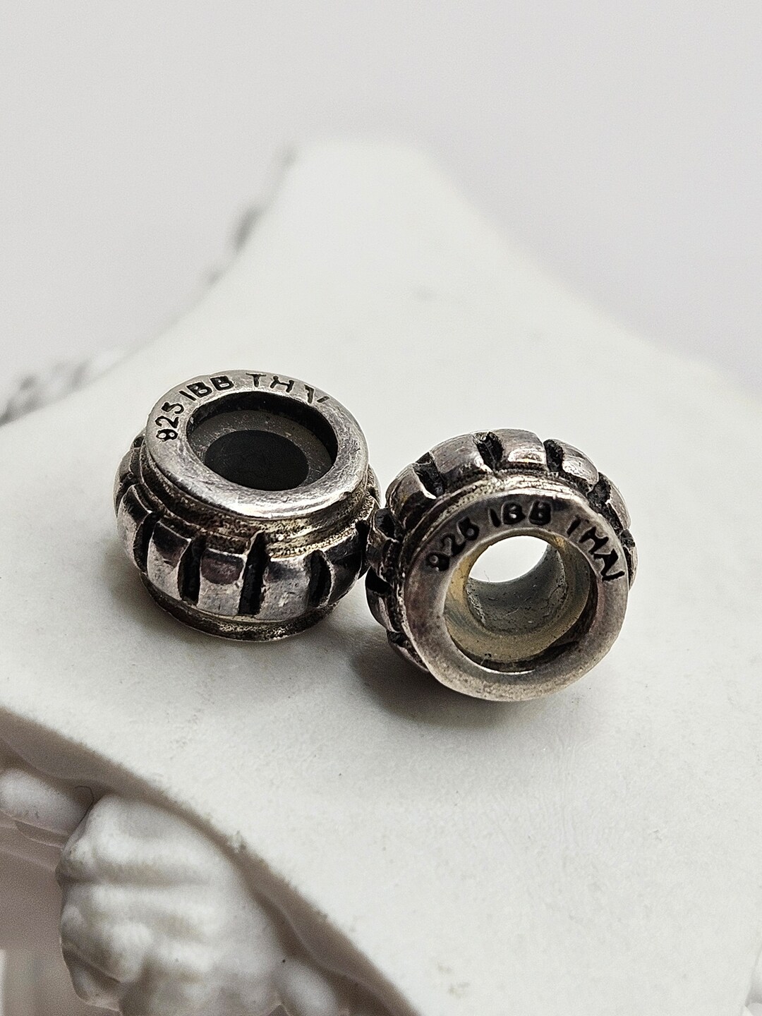 Y2k 00s Modern Vintage Retro Ibb Thai 925 Sterling Silver Set of 2 ...