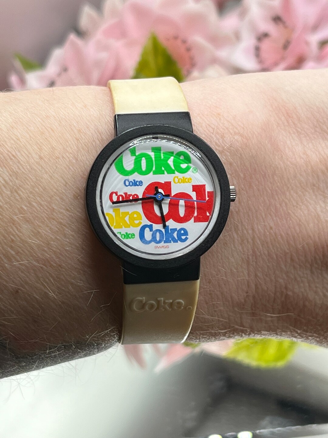 Vintage 1983 Retro SWATCH COKE WATCH All Original Parts works - Etsy