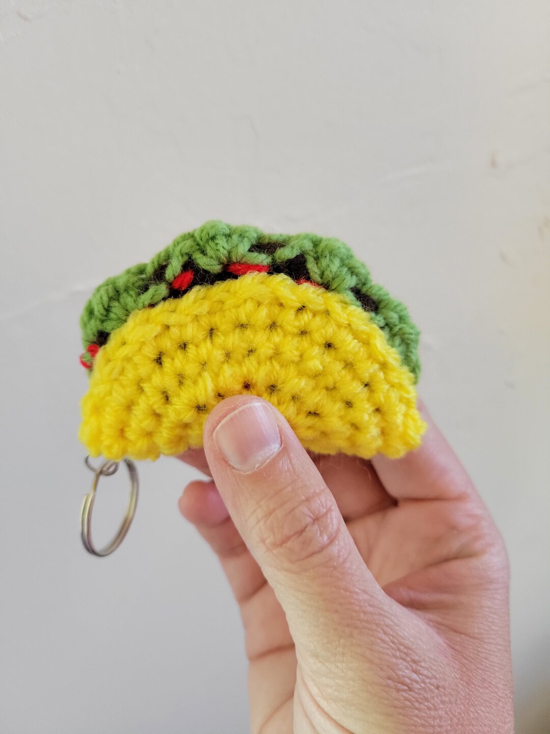 Taco Keychain, Lunchbox Accessory, Back to School Gift, Handmade ...