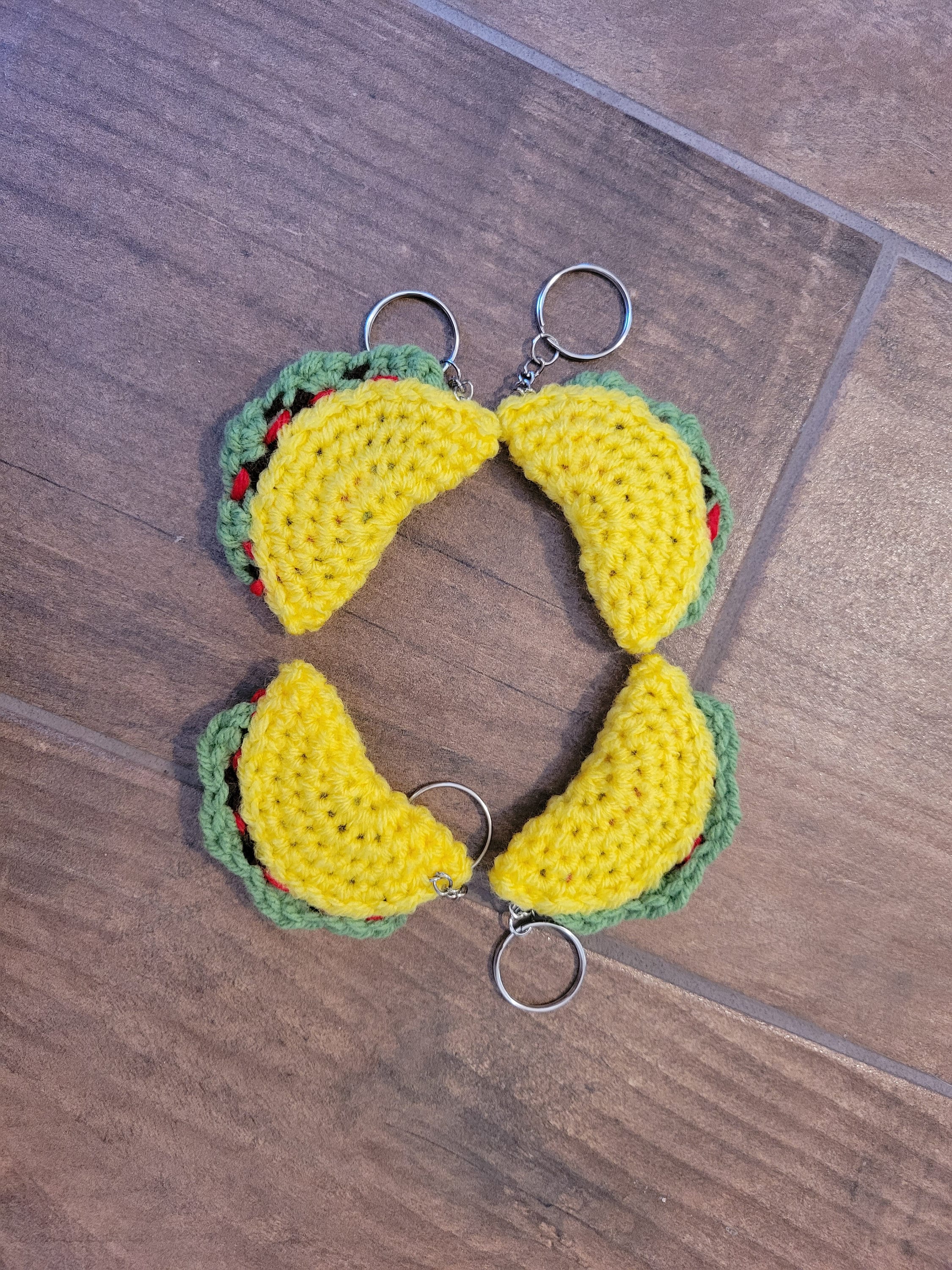 Taco Keychain, Lunchbox Accessory, Back to School Gift, Handmade ...