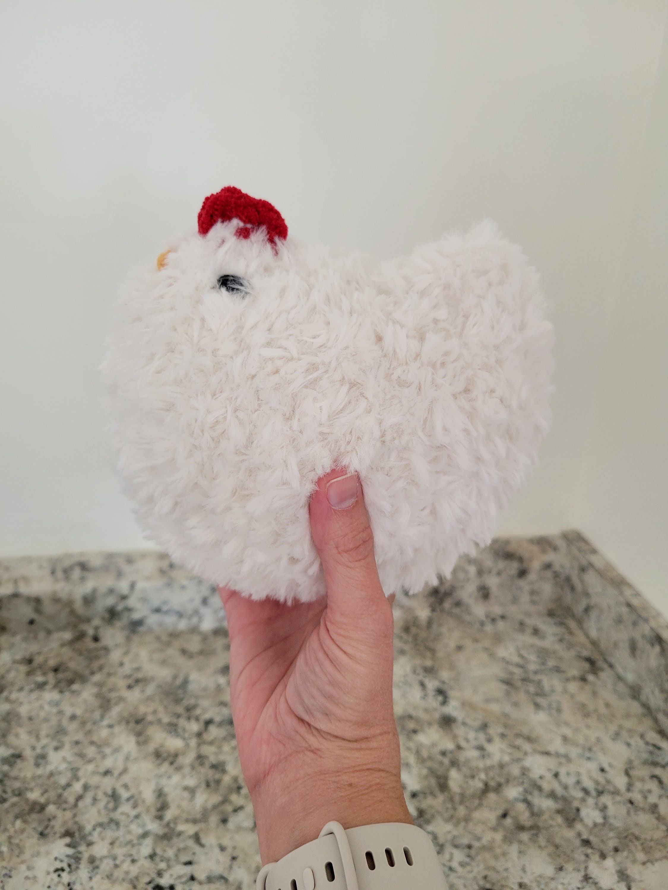 Furry Chicken, Farmhouse Decor, Chicken Plushie - Etsy