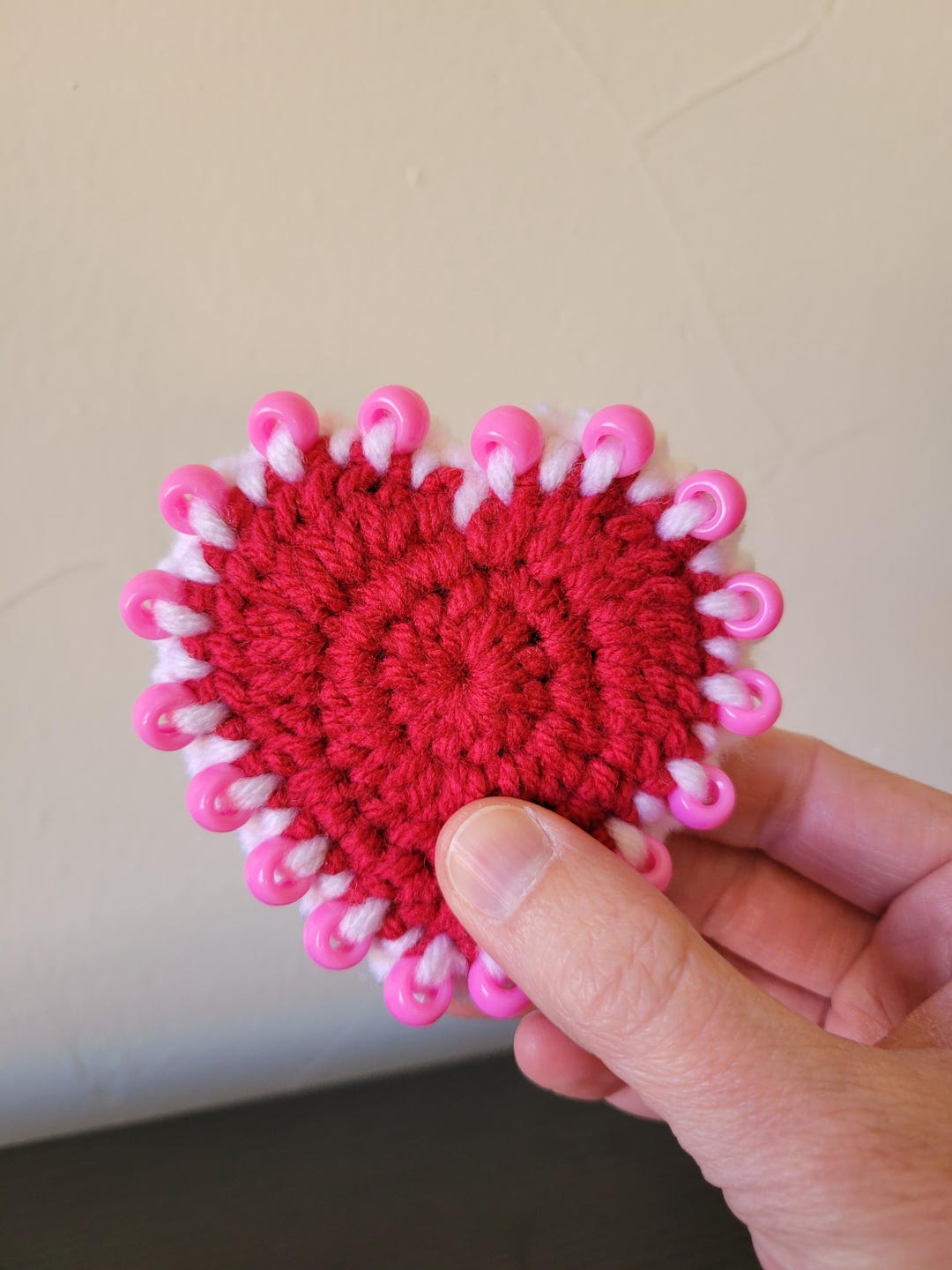 Beaded Heart, Fidget Toy, Heart Fidget, Desk Toy, Handmade Valentine ...
