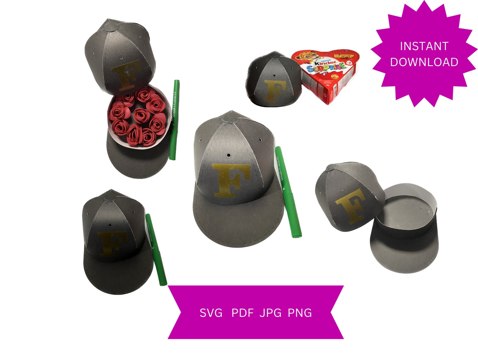 Mini Baseball Cap Gift Box Cut File - Etsy