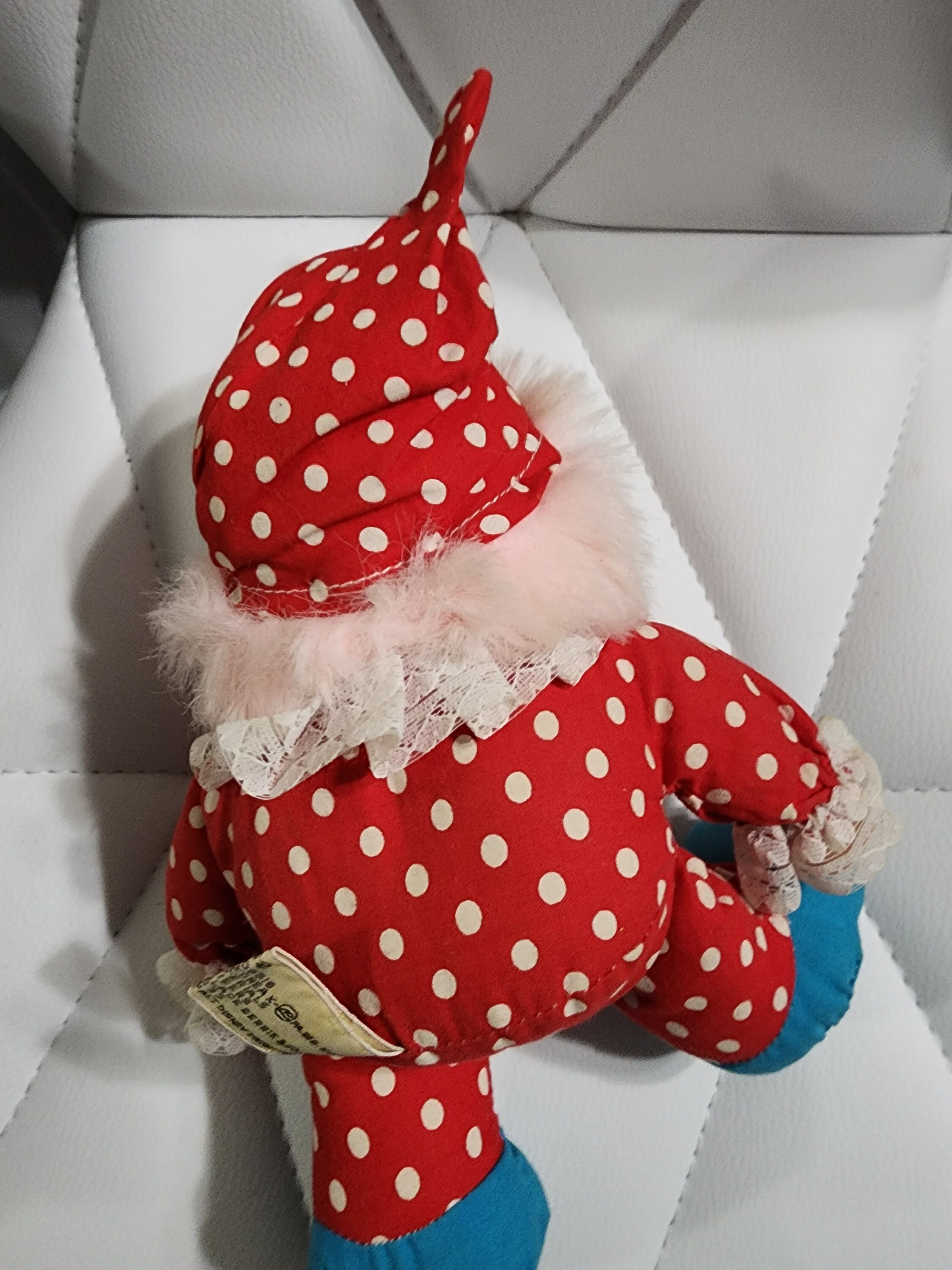 Vintage Applause Brand Plush Clown With Plastic Face - Etsy