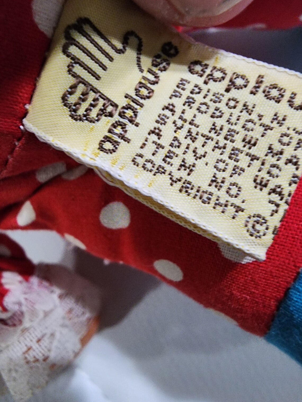 Vintage Applause Brand Plush Clown With Plastic Face - Etsy