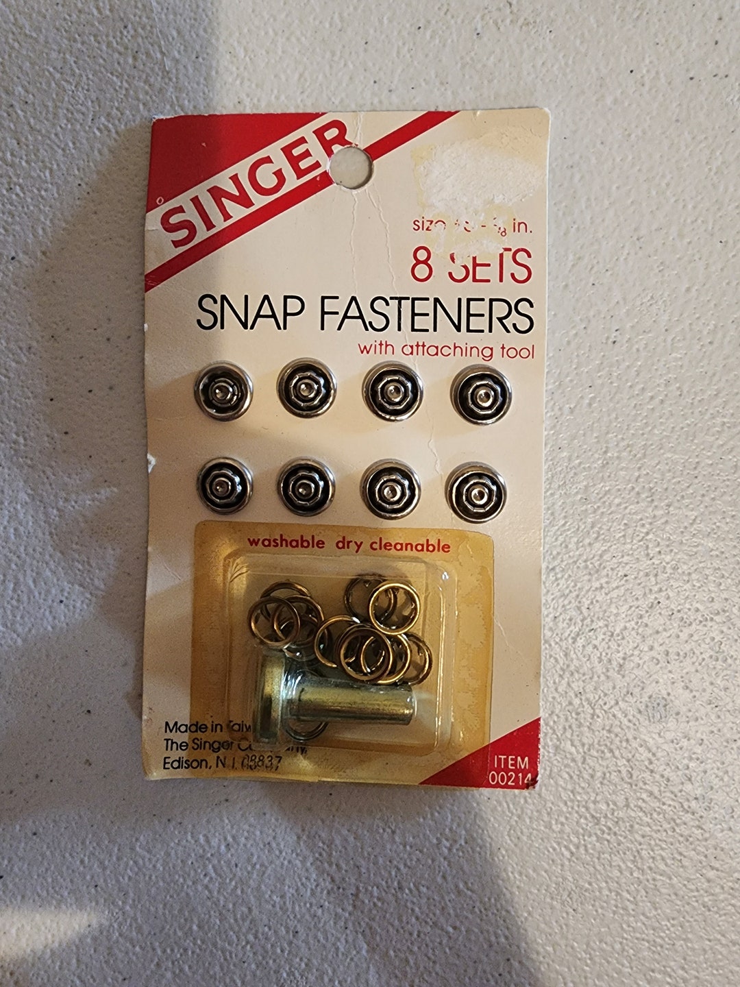 Vintage Singer Snap Fasteners 8 Set - Etsy