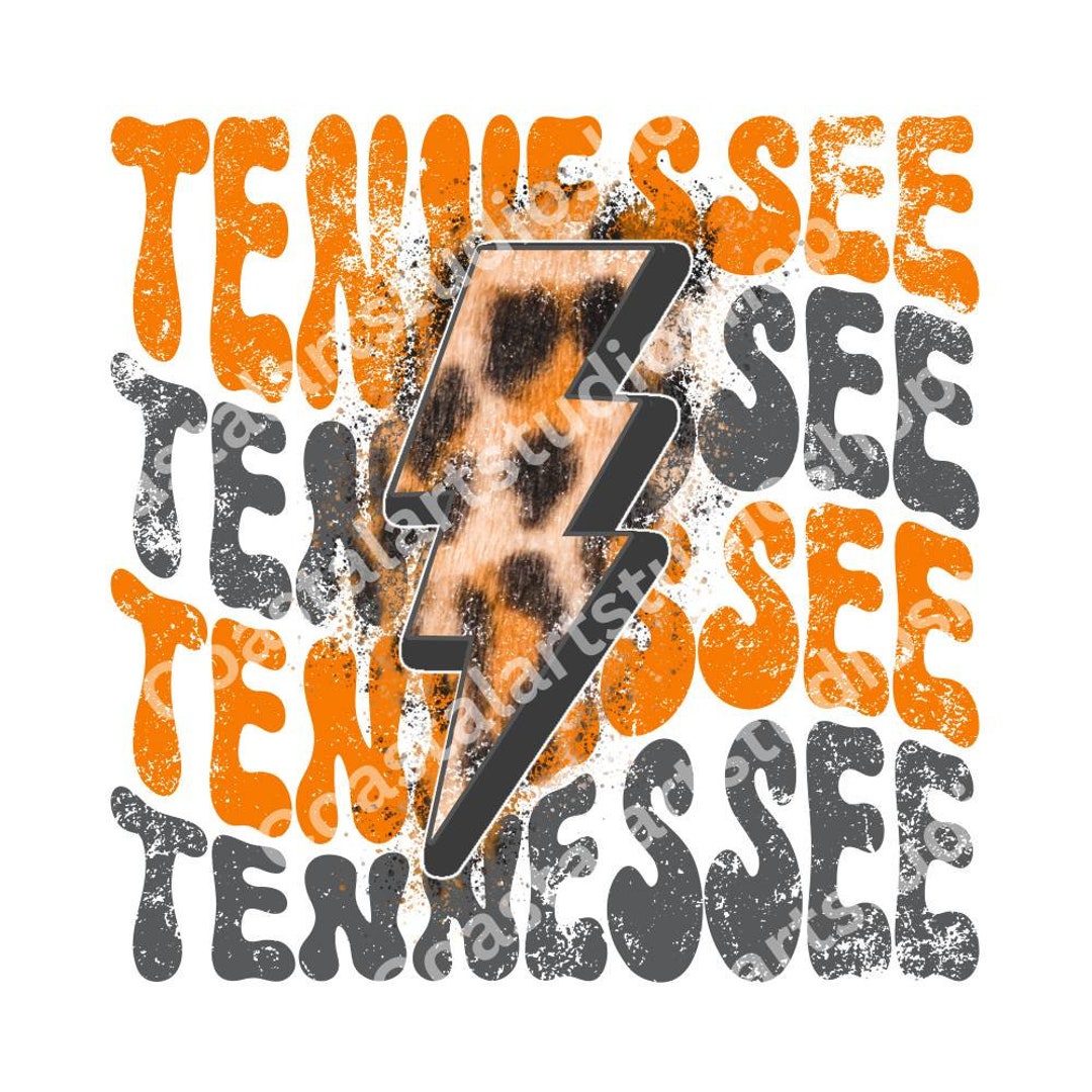 Tennessee Vols Retro PNG Tn Volunteers Sublimation Design Leopard Print ...