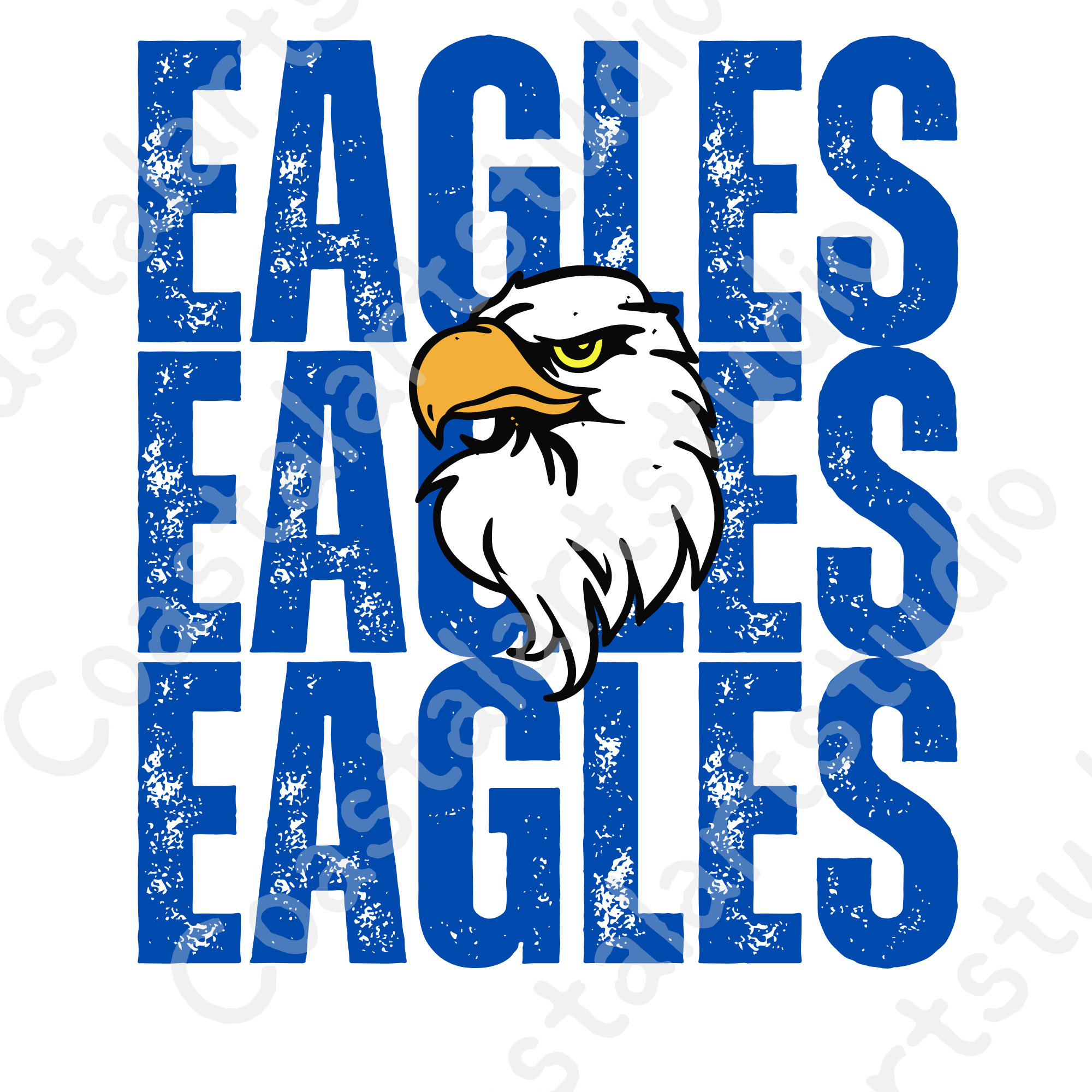 Eagles PNG Distressed Sublimation Design Sports Team Mascot Png Eagles ...