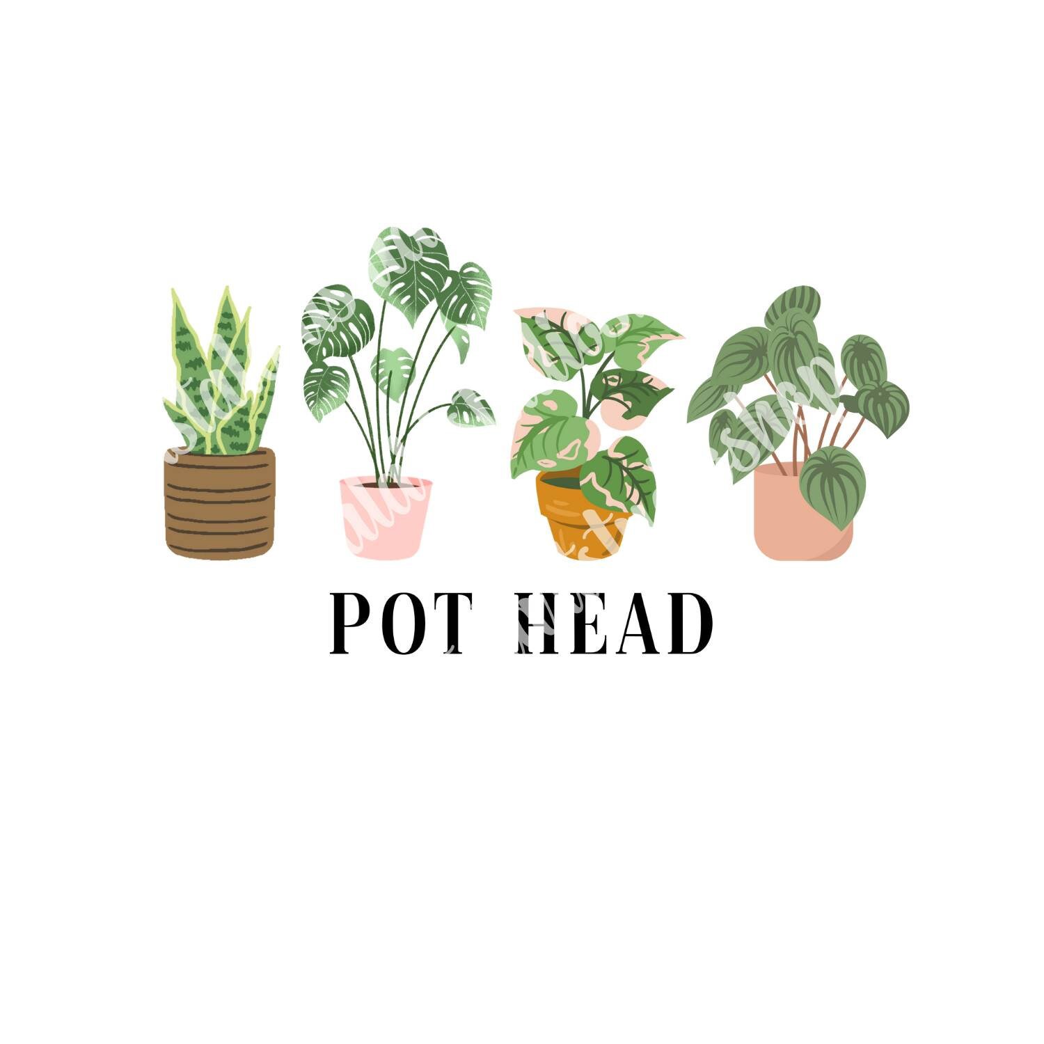 Pot Head PNG Plant Lovers Plant Mom Dad Digital Download - Etsy