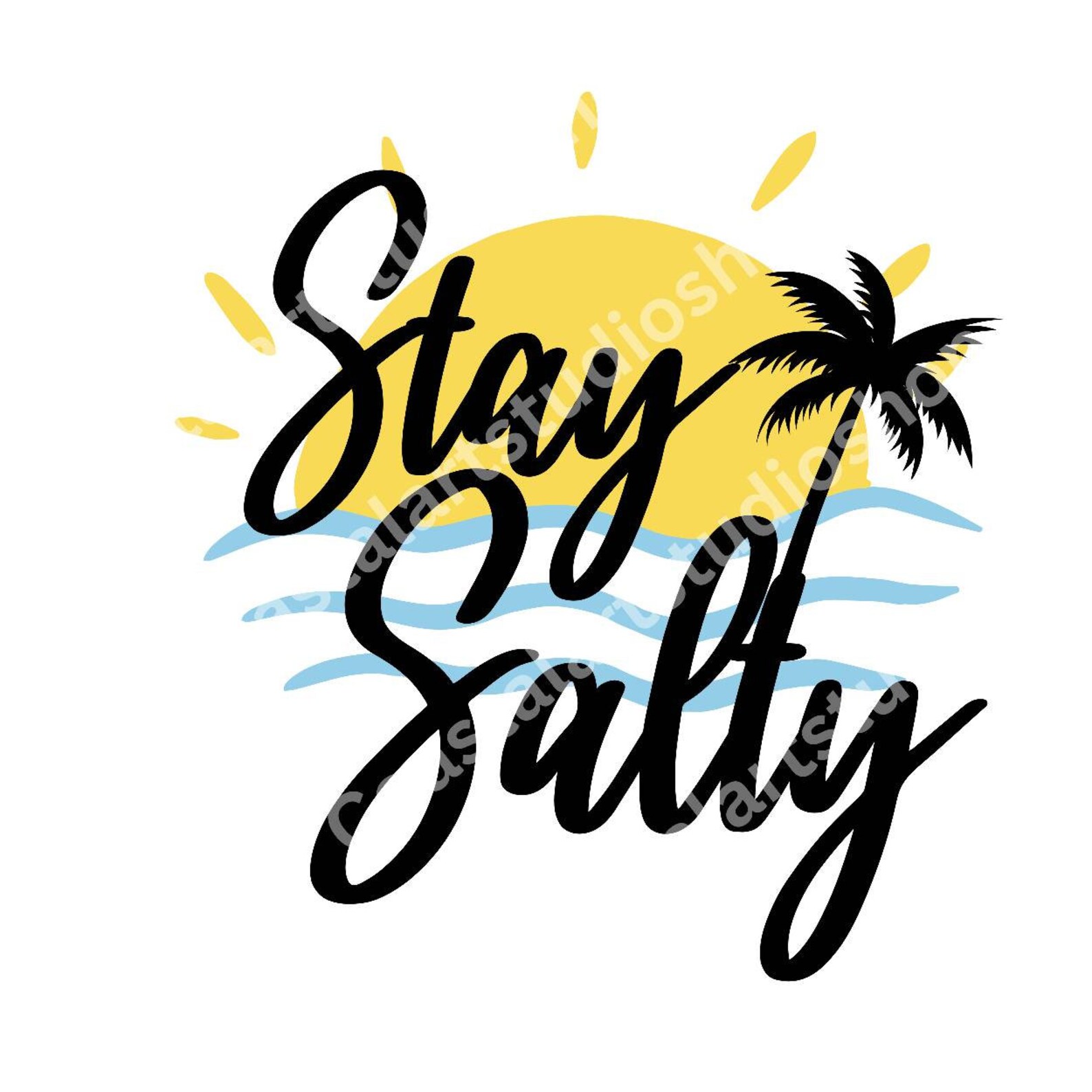 Stay Salty PNG SVG Beach Life Sublimation Design, Summer Png, Ocean ...
