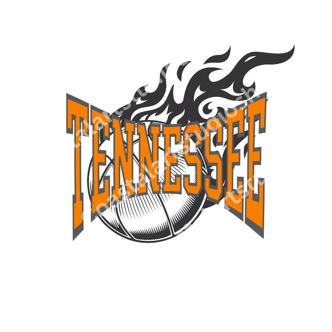 Tennessee Vols Basketball PNG SVG Digital Download Sublimation Design ...