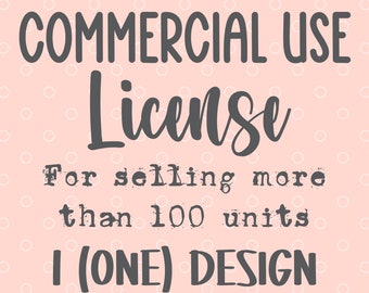SINGLE DESIGN Extended Commercial Use License 250 to 499 Sales or Units ...