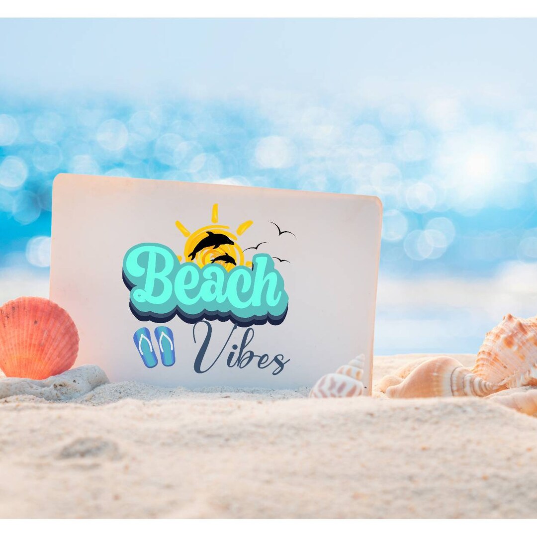 Beach Vibes PNG Coastal Design Digital Download Sublimation Design ...