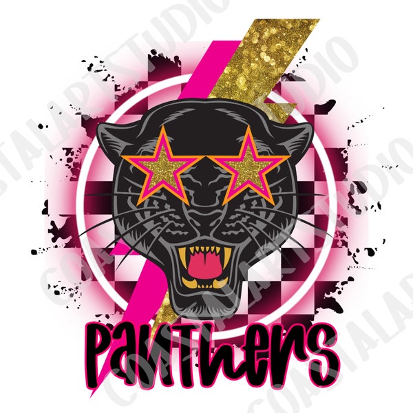 Panther Lightning Bolt Png - Etsy