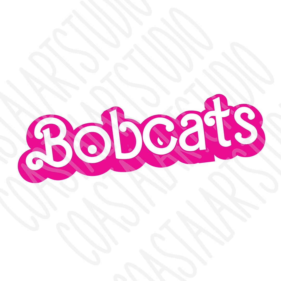 Bobcats Hot Pink PNG Sublimation Design Sports Png for Tshirts Tote ...