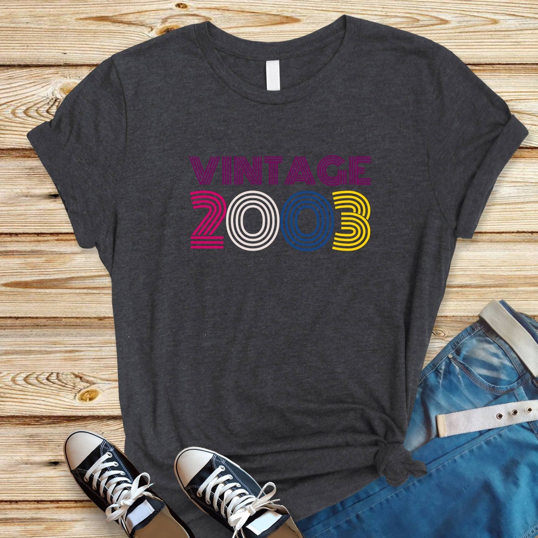2003 PNG 20th Birthday Digital Download Vintage 2003 Sublimation Design ...
