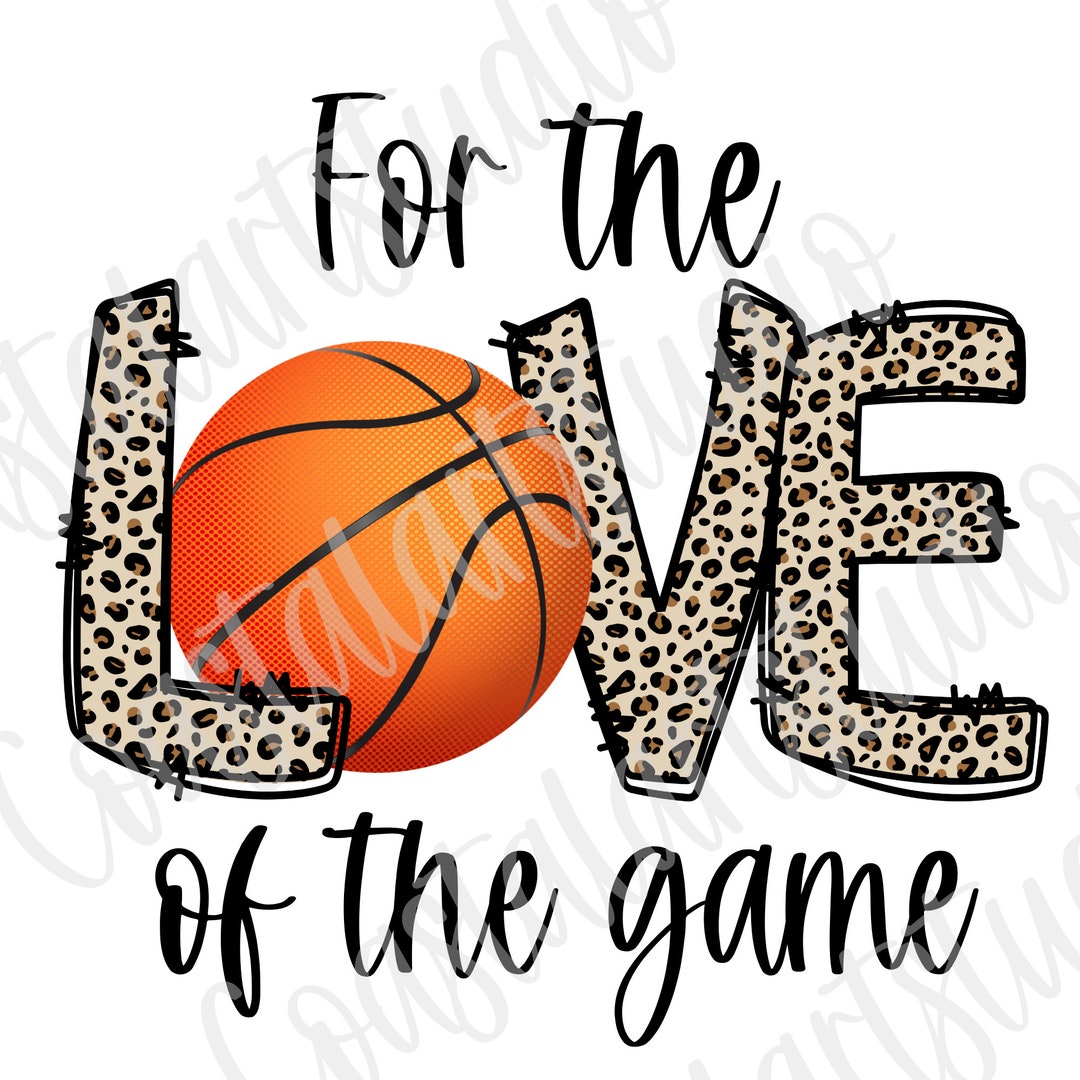 Basketball PNG Leopard Basketball Sublimation Design Love Basketball ...