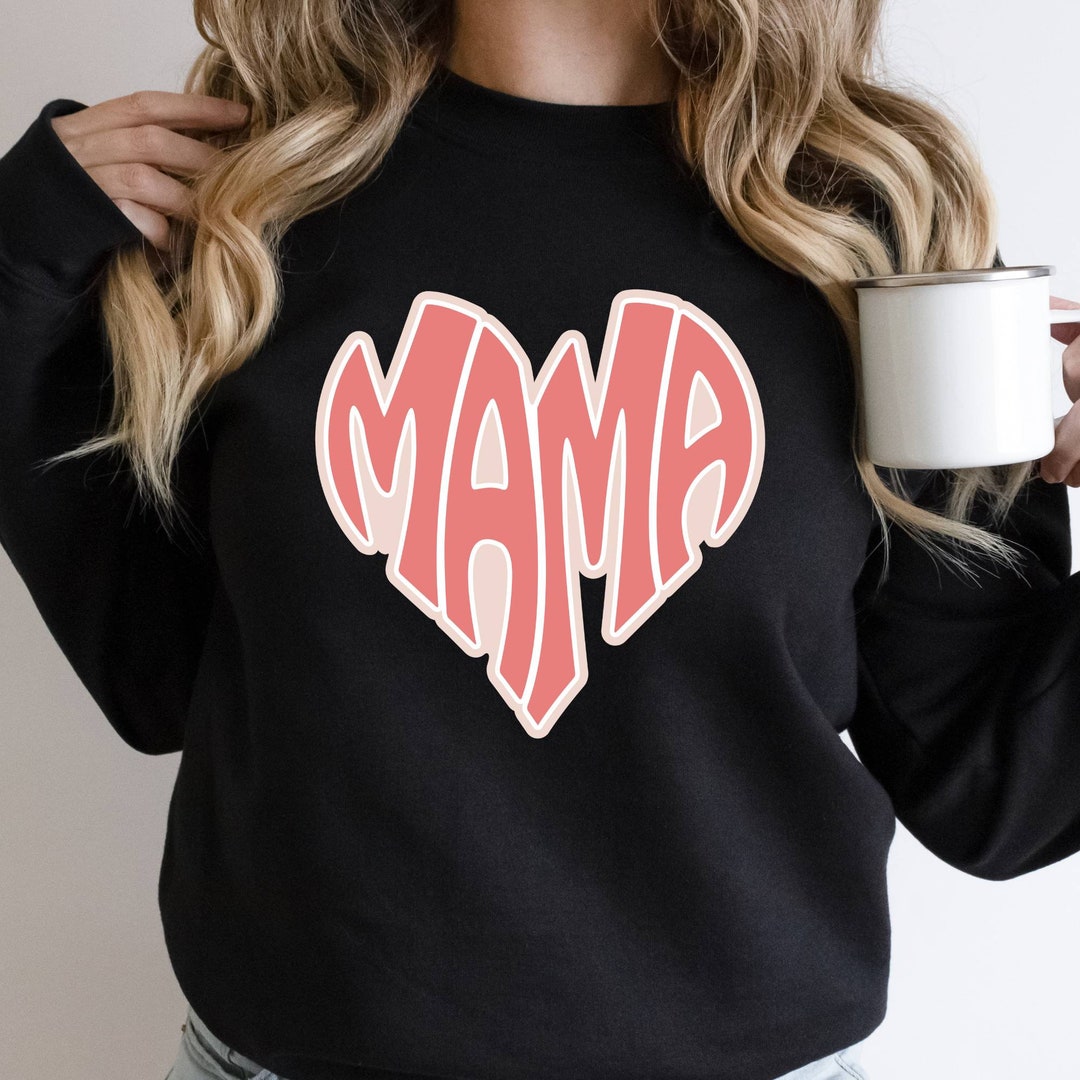 Mama Heart PNG Mom Heart Digital Download SVG Sublimation Png, Mom Life ...