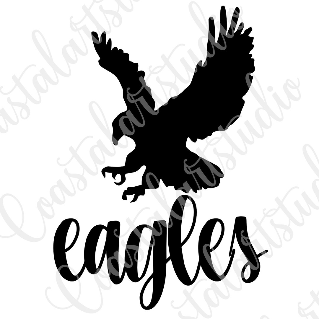 Eagles Hand Lettered PNG SVG Digital Download School Mascot Graphic ...