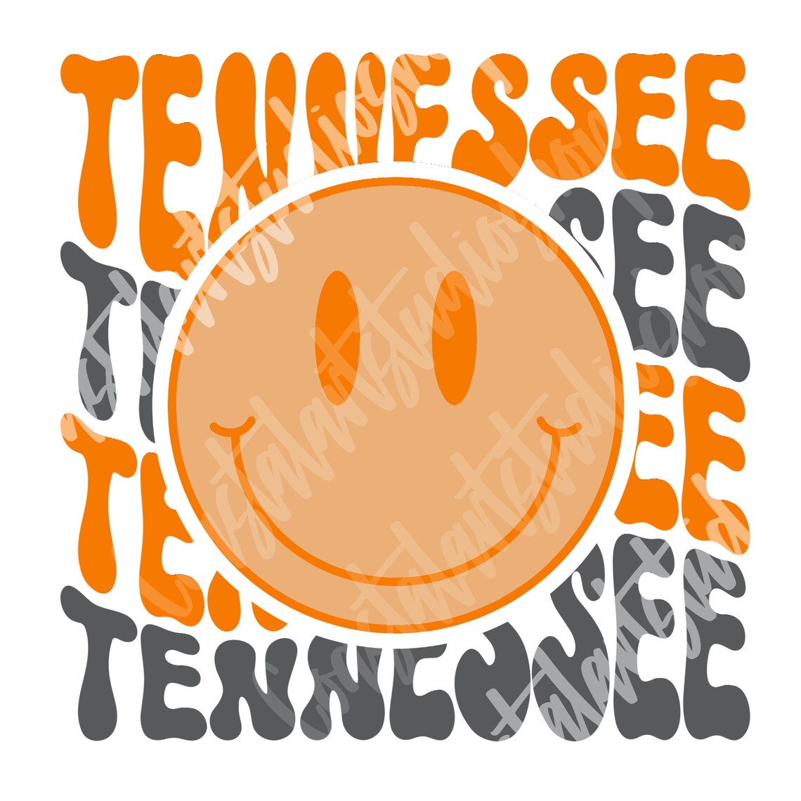 Tennessee Wavy Font PNG Sublimation Design Tn Volunteers Graphic for ...
