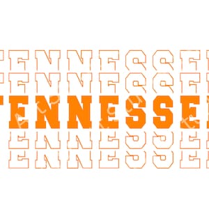 Tennessee Vols PNG Tennessee Volunteers Digital Download Stacked Font ...