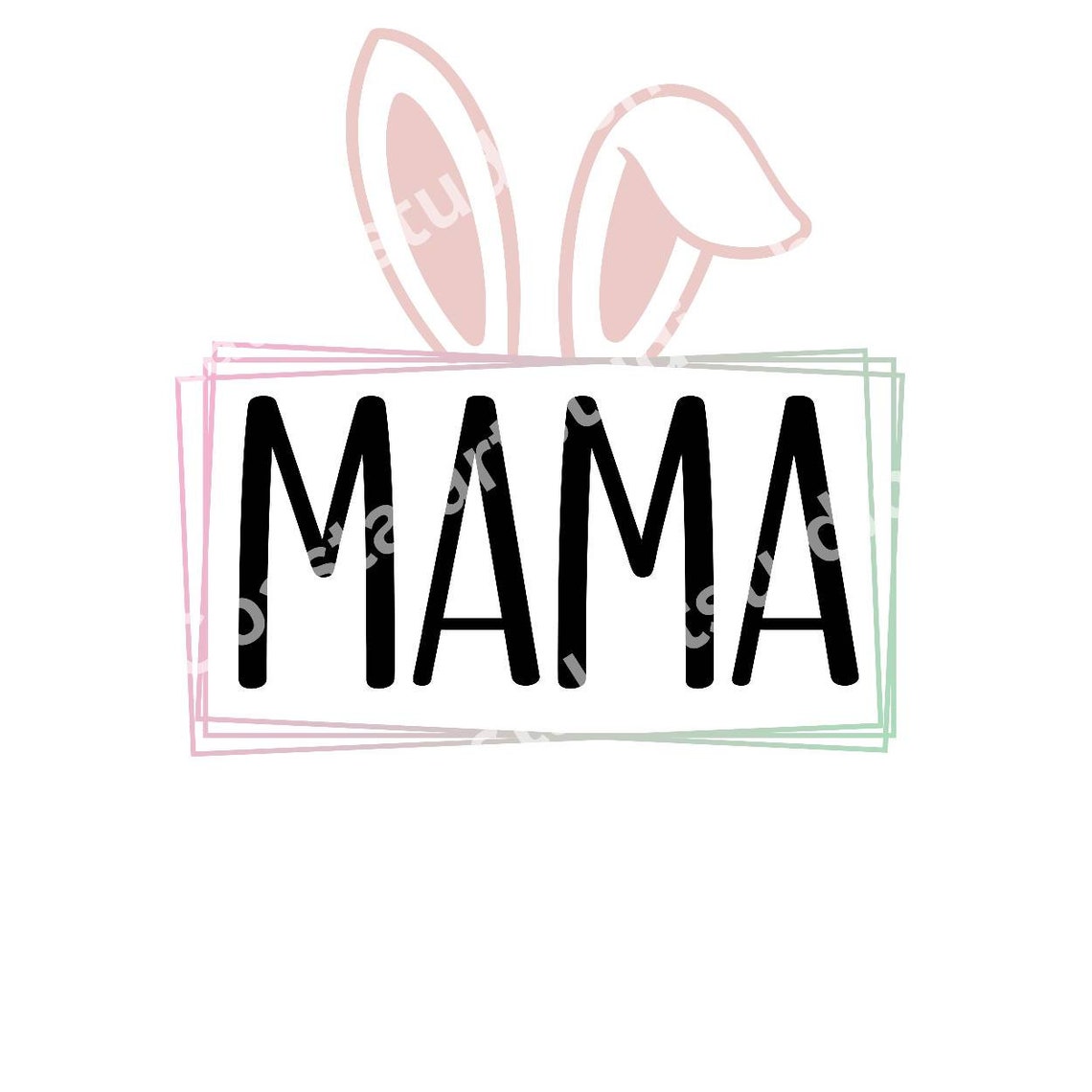 Mama Bunny PNG SVG Happy Easter Png Family Bunny Sublimation Png Svg ...