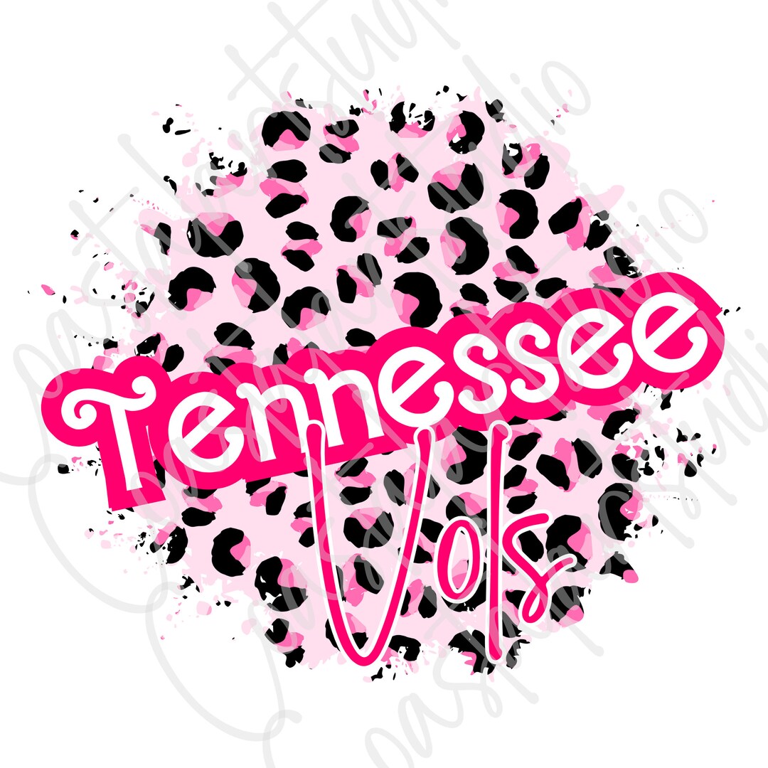 Tennessee Vols PNG Pink Leopard Sublimation Design Tn Volunteers PNG ...