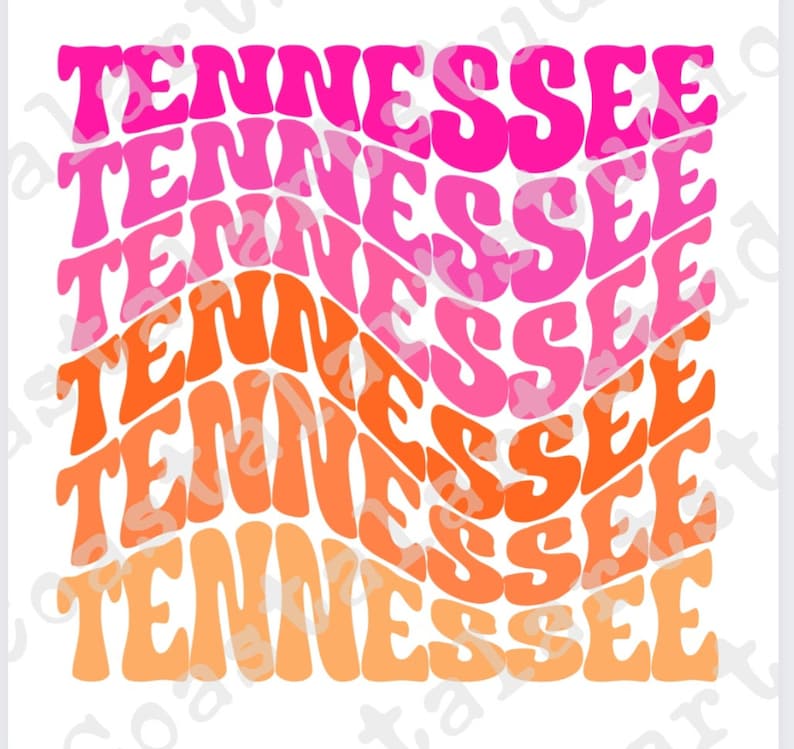 Tennessee Vols Pink and Orange PNG Tn Volunteers Sublimation Design ...