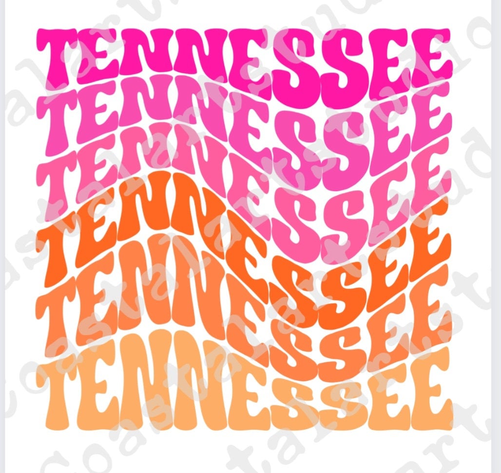 Tennessee Vols Pink and Orange PNG Tn Volunteers Sublimation Design ...