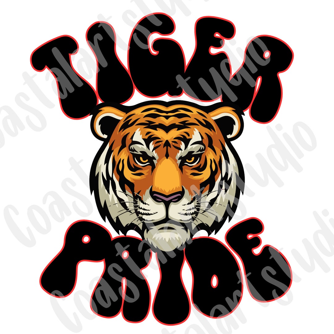 Tiger Pride PNG Sports Sublimation Design Retro Tigers Png Team Mascot ...