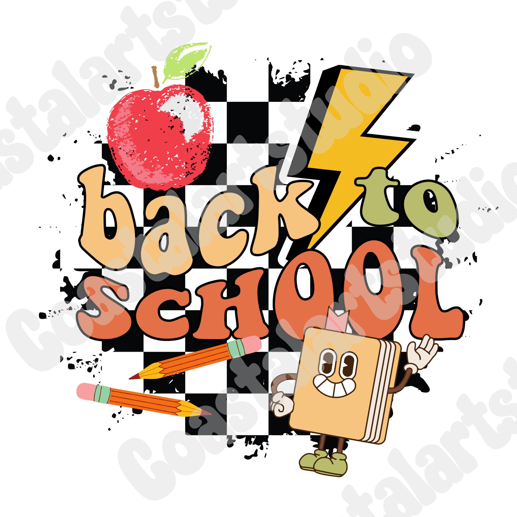 Back to School Retro PNG Teacher Sublimation Design School Graphic for ...