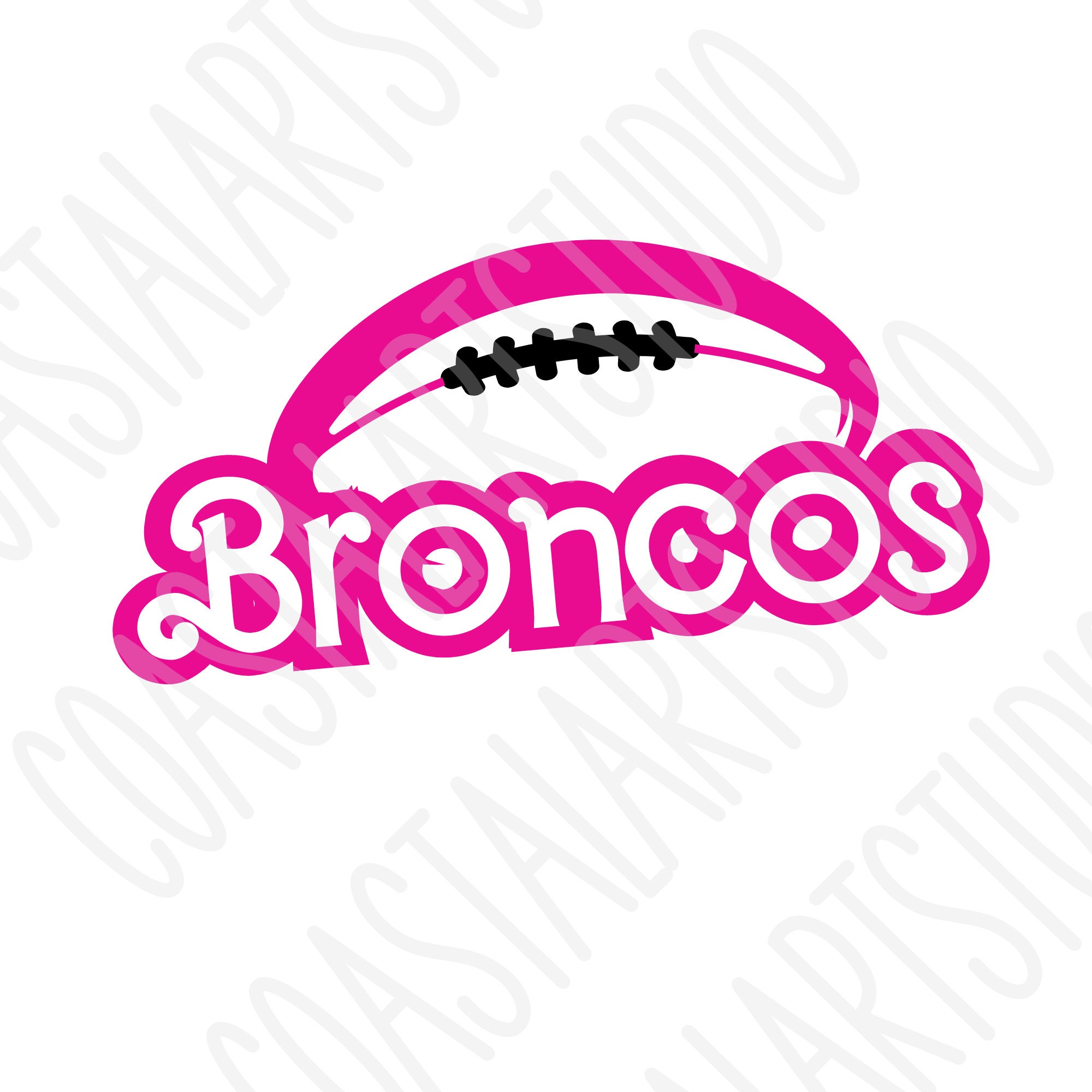 Broncos Pink PNG Hot Pink Sublimation Design Football Png Sports ...