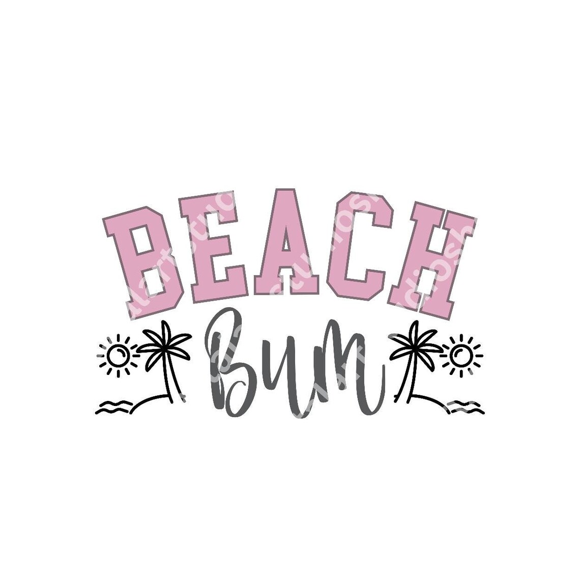 Beach Bum PNG Sublimation Design Summer Beach Graphic for - Etsy
