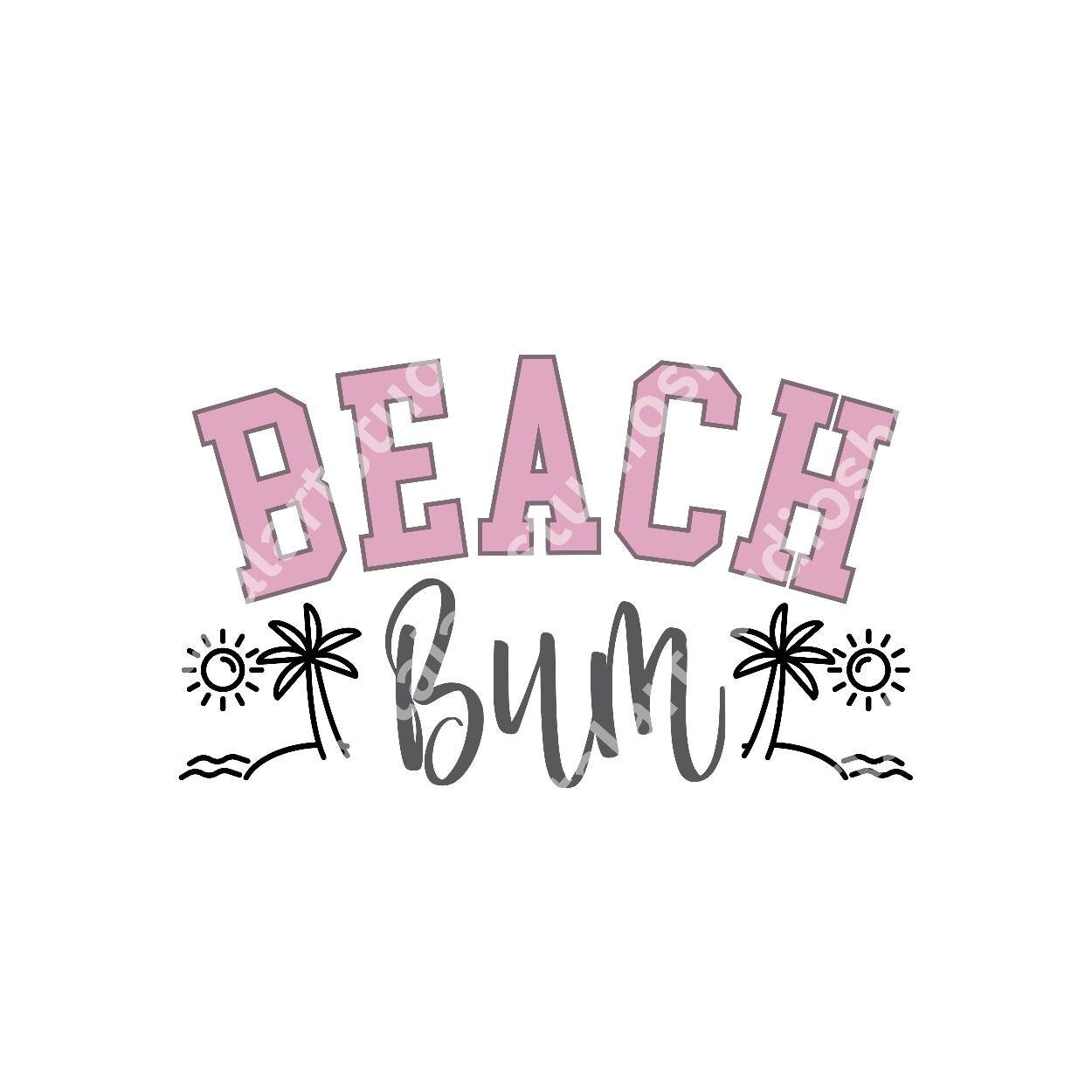 Beach Bum PNG Sublimation Design Summer Beach Graphic for - Etsy