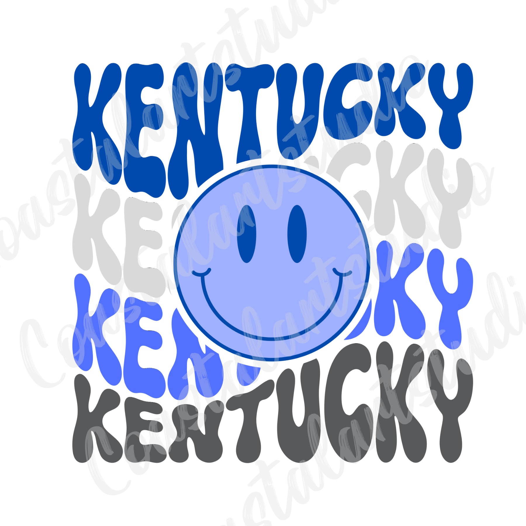 Kentucky PNG Retro Wavy Font Sublimation Design Kentucky Wildcats ...