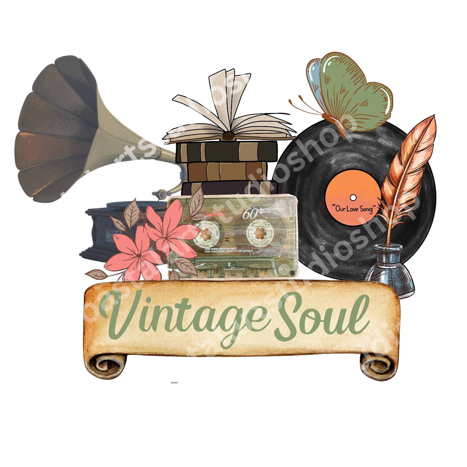 Vintage Soul PNG Retro Vintage Sublimation Design Vintage Aesthetic Old ...