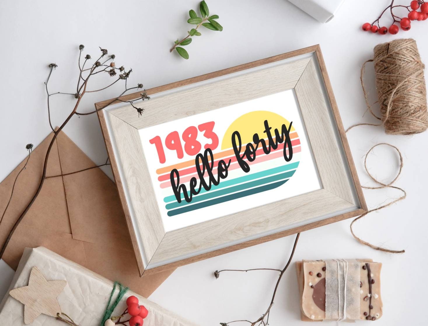 1983 Vintage PNG 40th Birthday Png Retro Digital Download Sublimation ...