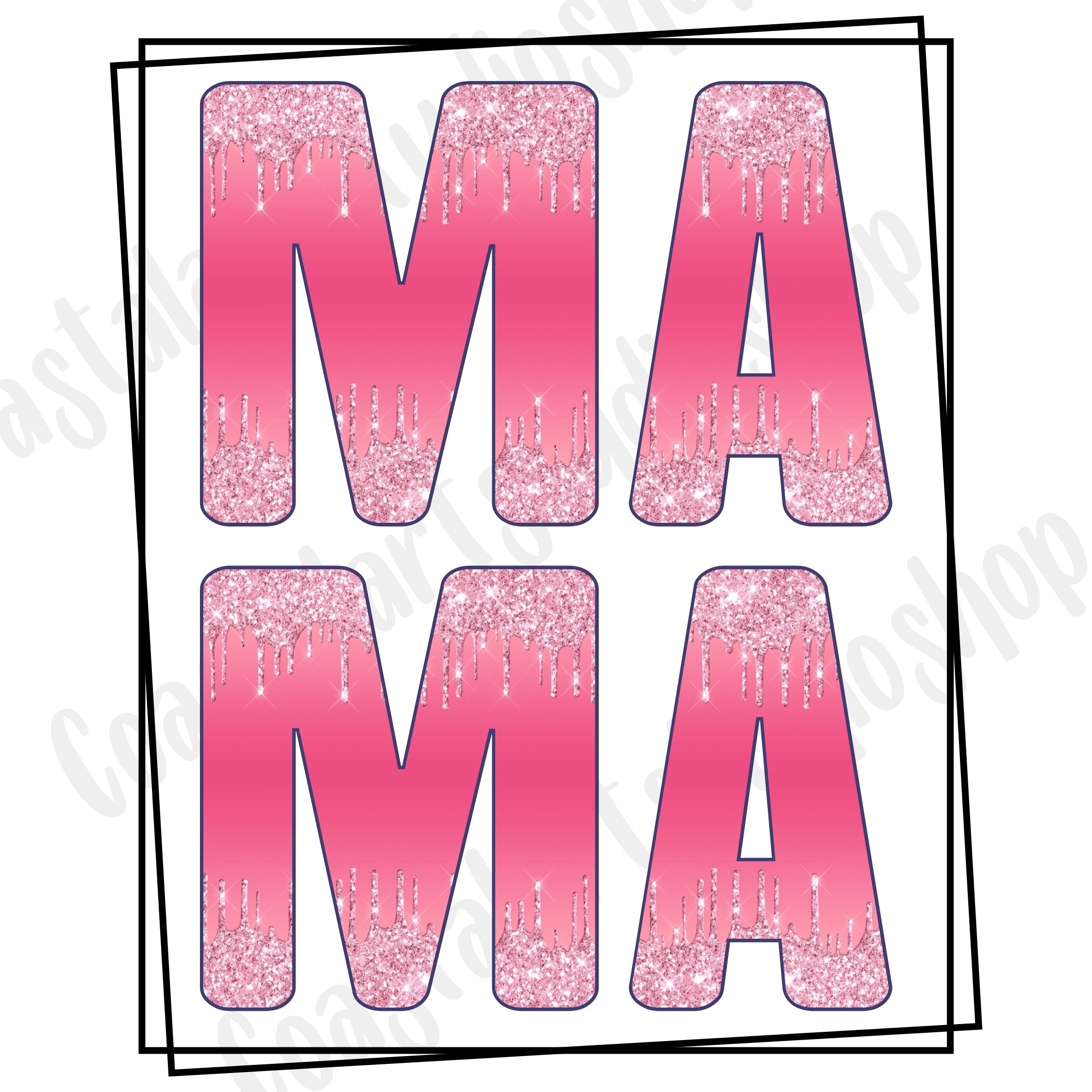 Pink Sparkle Mama PNG Mom Life Sublimation Design Cute Mama - Etsy