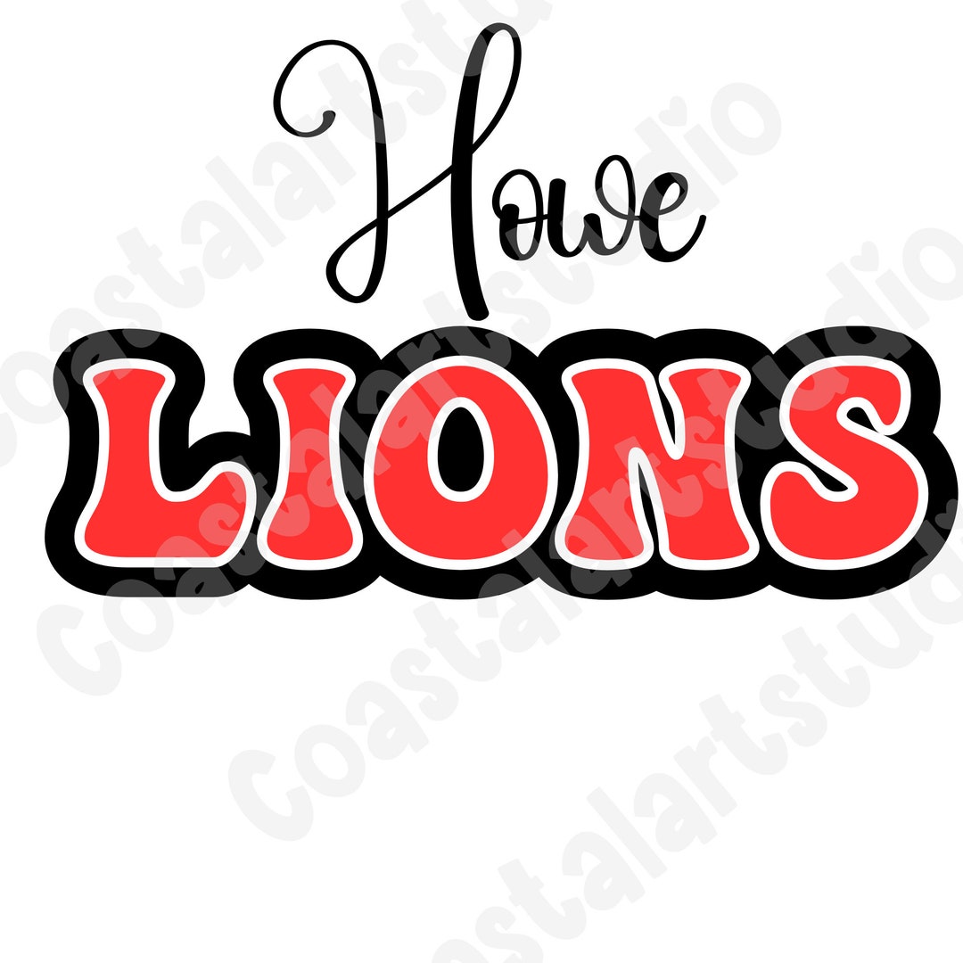 Howe Lions PNG Sublimation Design Red Black Png Sports Team Png - Etsy
