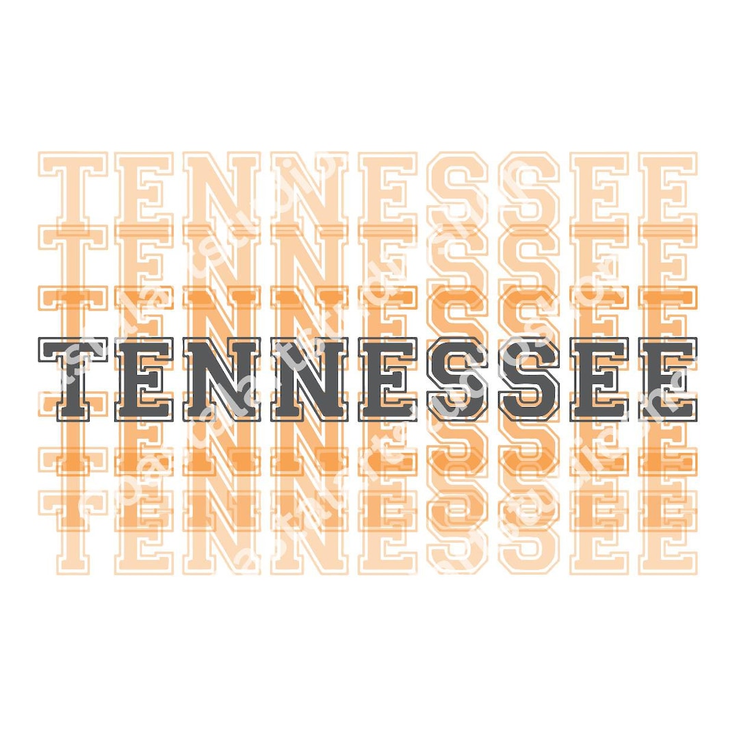 Tennessee Stacked Font PNG Tennessee Vols Digital Download Sublimation ...