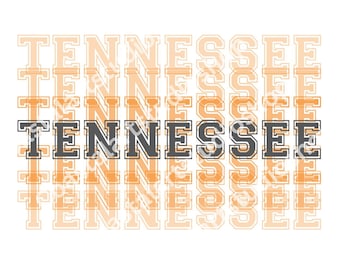 Tn Vols Stacked Font - Etsy