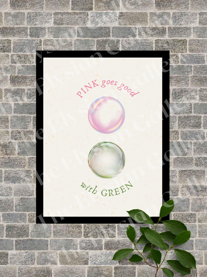 Pink Goes Good With Green Wicked DIGITAL DOWNLOAD Musical Movie Poster ...