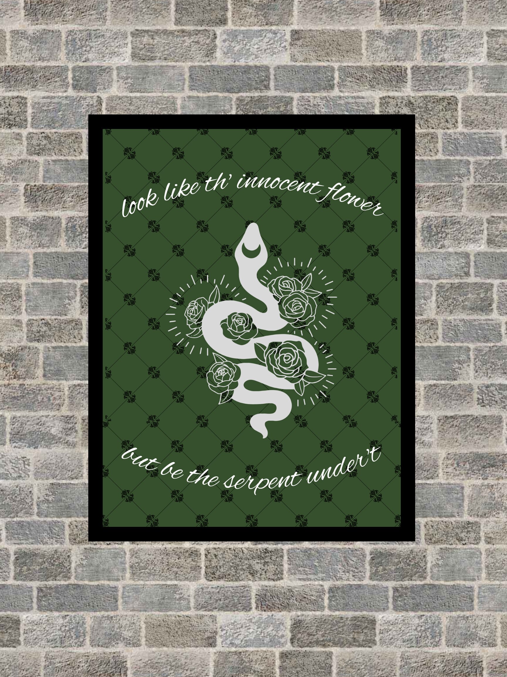 Lady Macbeth Serpent Art Print: Shakespeare Gothic Decor (digital ...