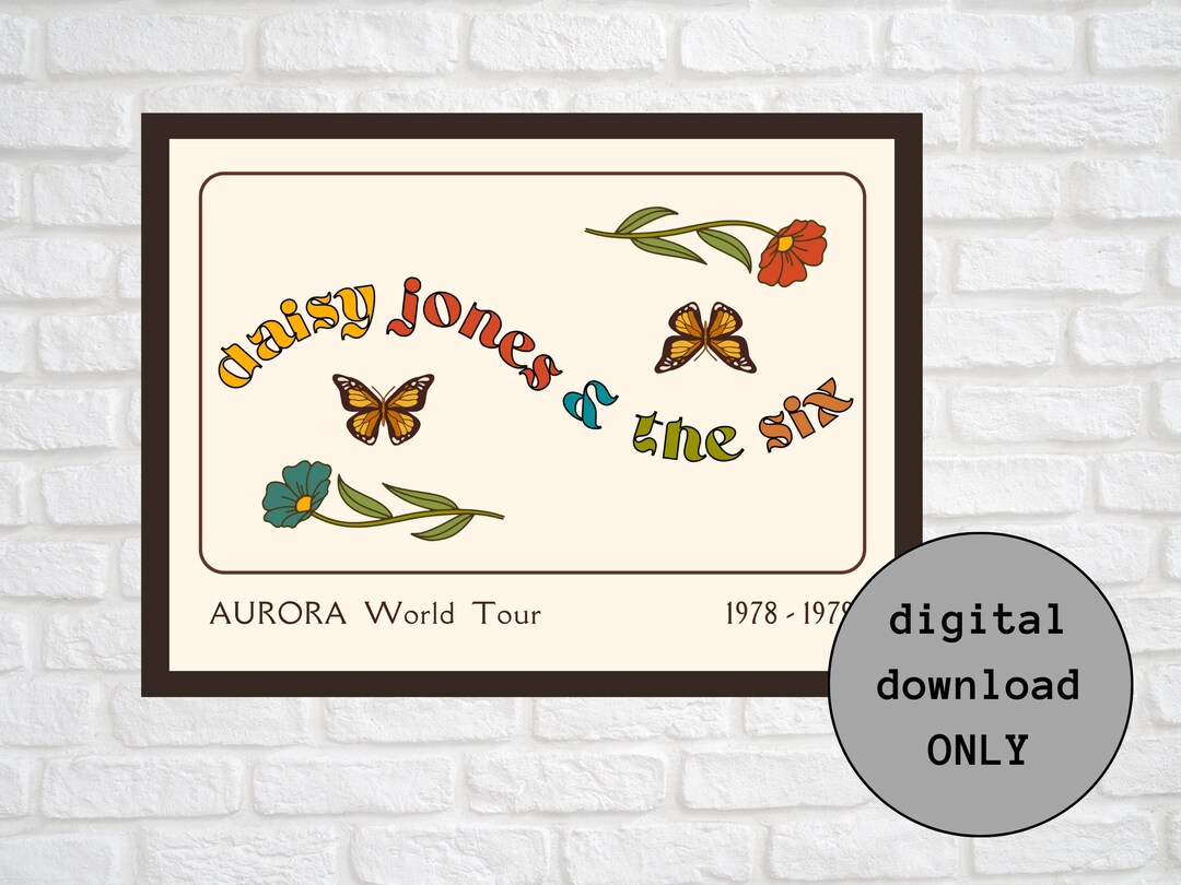 Daisy Jones & the Six Music Poster DIGITAL DOWNLOAD Art Taylor Jenkins ...