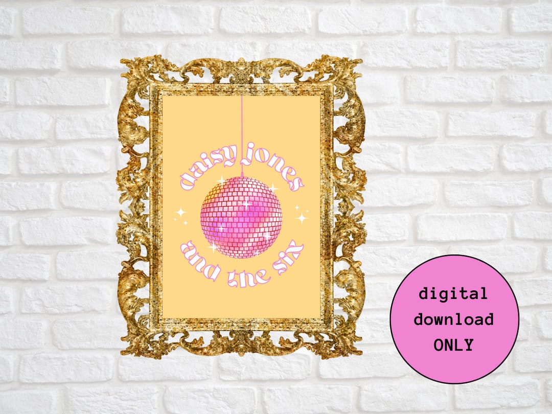 Daisy Jones & the Six Poster: Disco Ball Art, Bookish Decor (digital ...