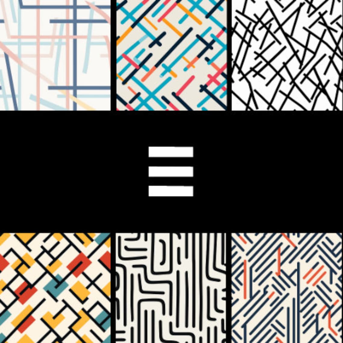 Printable Bold Lines Digital Patterns, Printable Scrapbook Papers ...