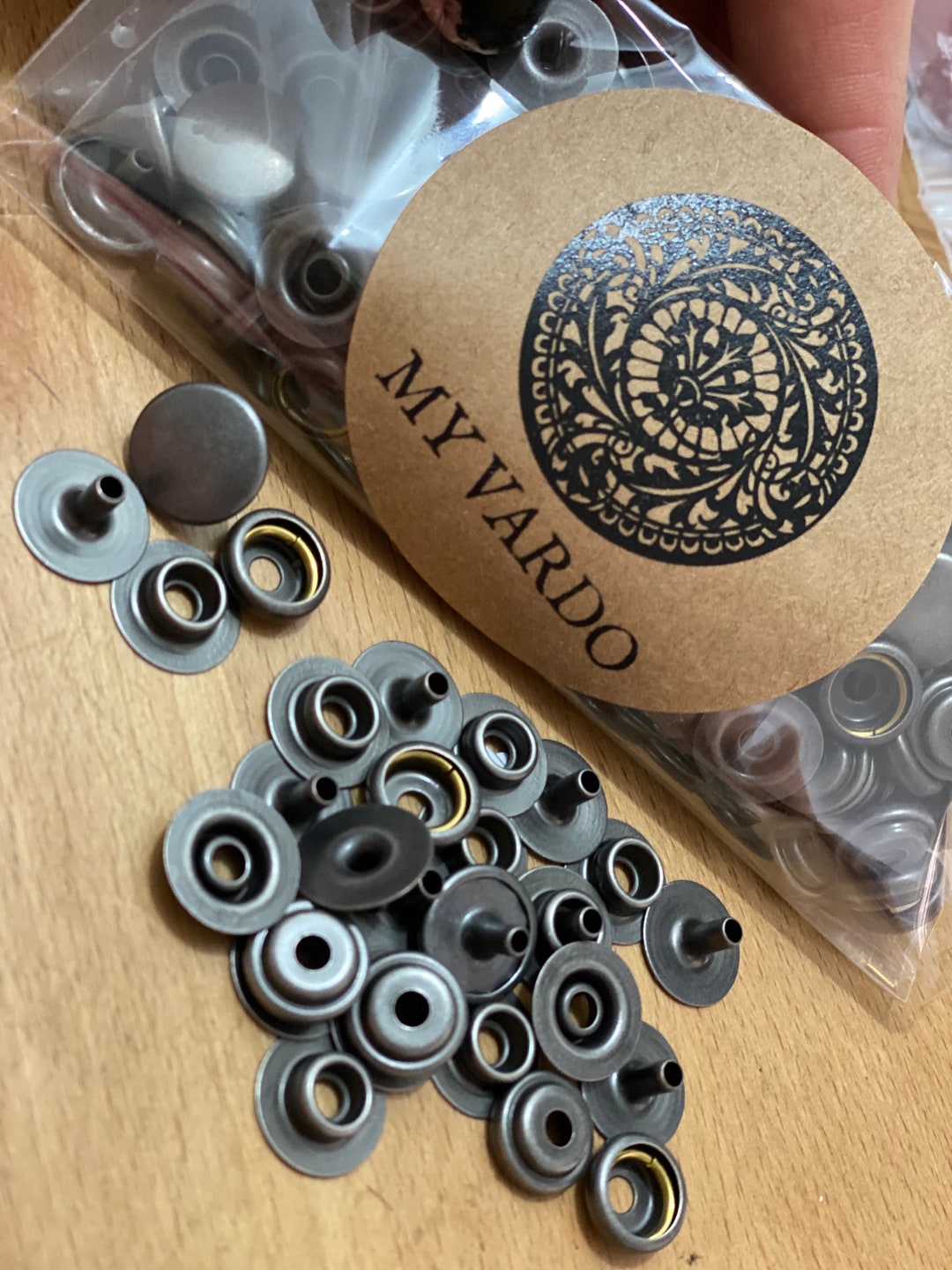 20 Pack of Line 20 Heavy Metal Snaps in Antique Nickel, Pack of 20 ...