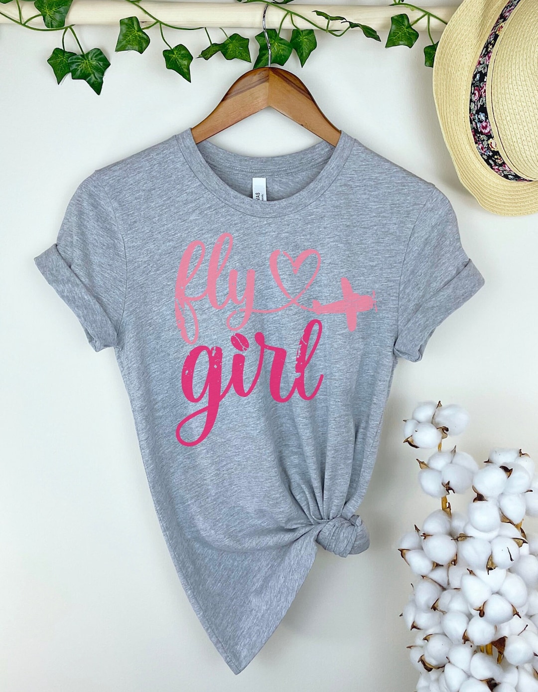 Fly Girl Tee Shirt, Girl Pilot T-shirt, Air Plane Tee Shirt, Pilot ...